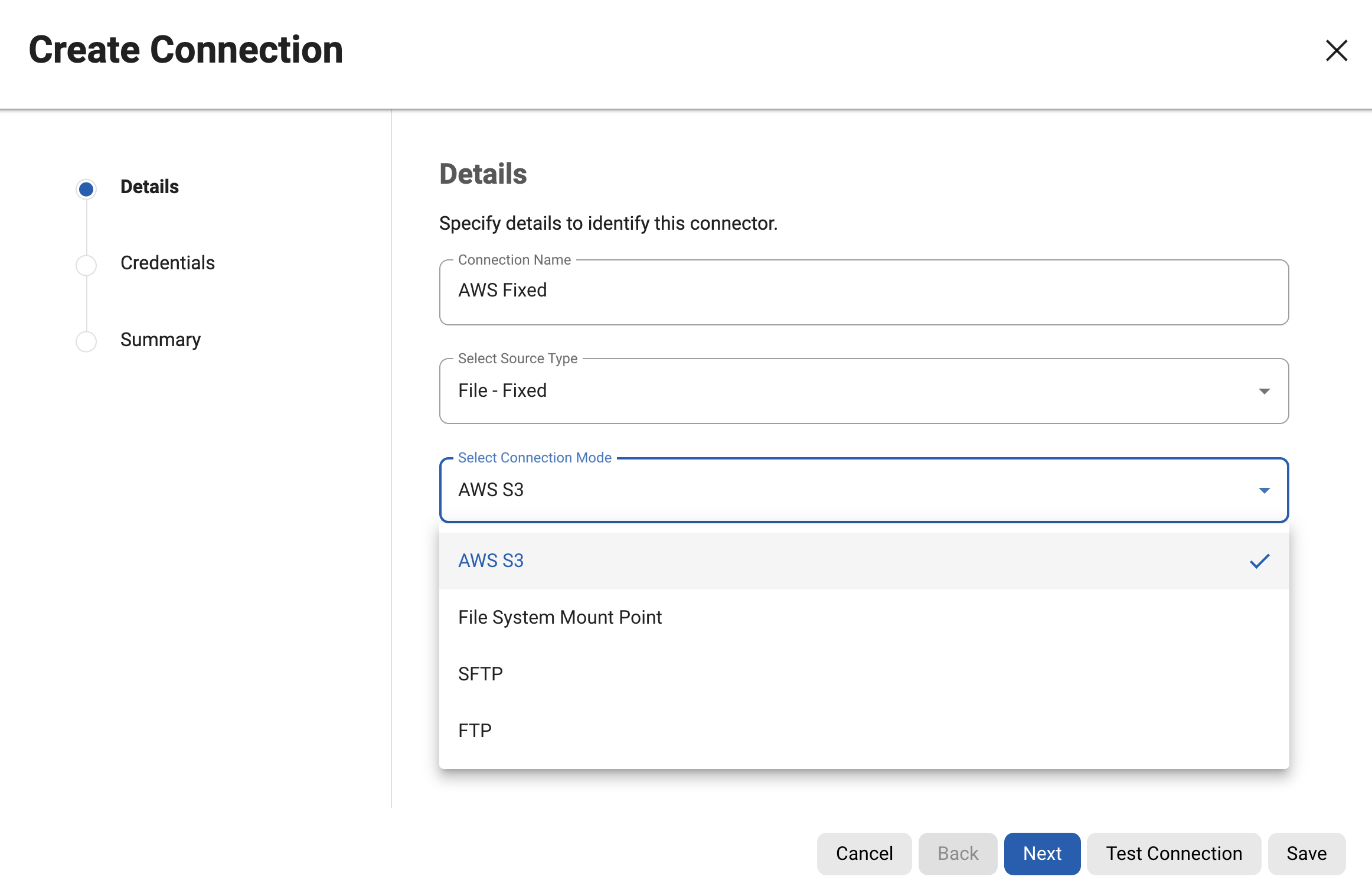 Amazon Simple Storage Service (S3) connector for files