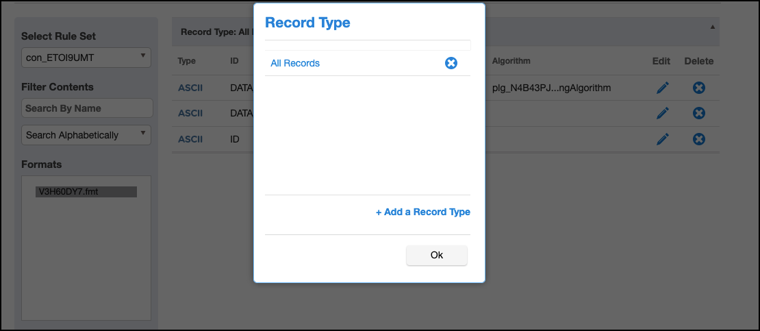Managing record types