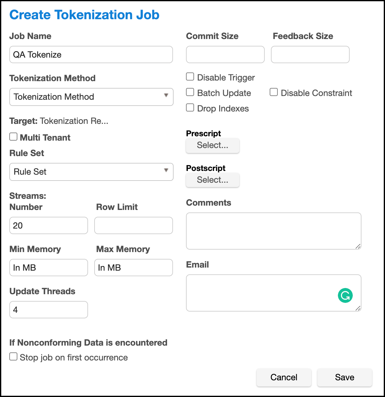 Tokenization (Algorithm frameworks)