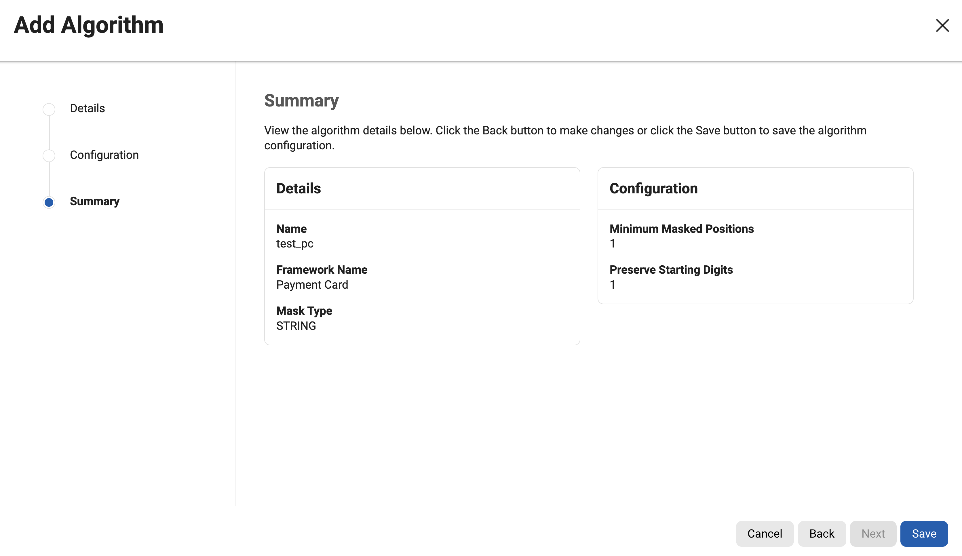 Payment Card (Algorithm frameworks)